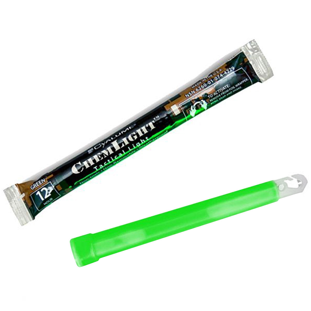 Cyalume Military Chemlight Lightstick 12 Hour 6” Green | Military Kit