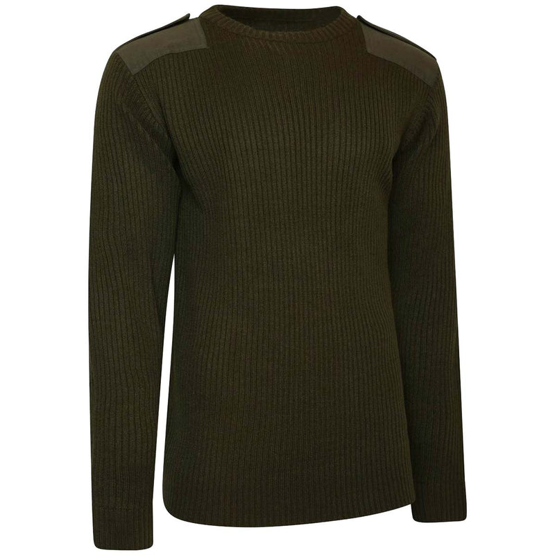 British Army Surplus Wool Commando Jumper Green | Military Kit