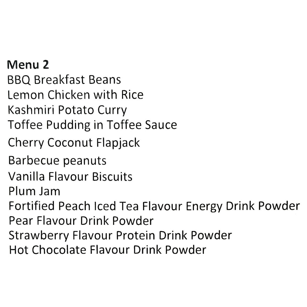 British Army 24H General Purpose Ration Pack - Menu 2 | Military Kit