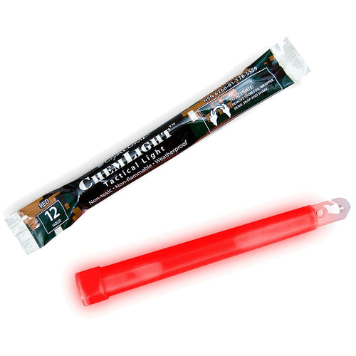 Cyalume Military Chemlight Lightstick 12 Hour 6” Red | Military Kit