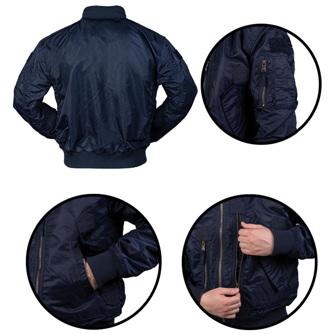 Mil-Tec US Tactical Bomber Flight Jacket Dark Blue | Military Kit