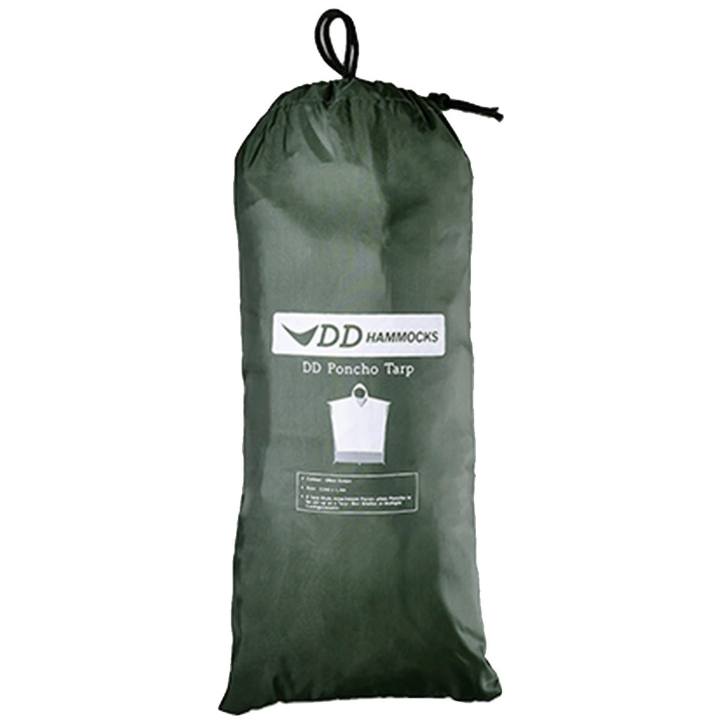 DD Hammocks Waterproof Poncho Tarp Olive Green - 2.5m x 1.4m | Military Kit