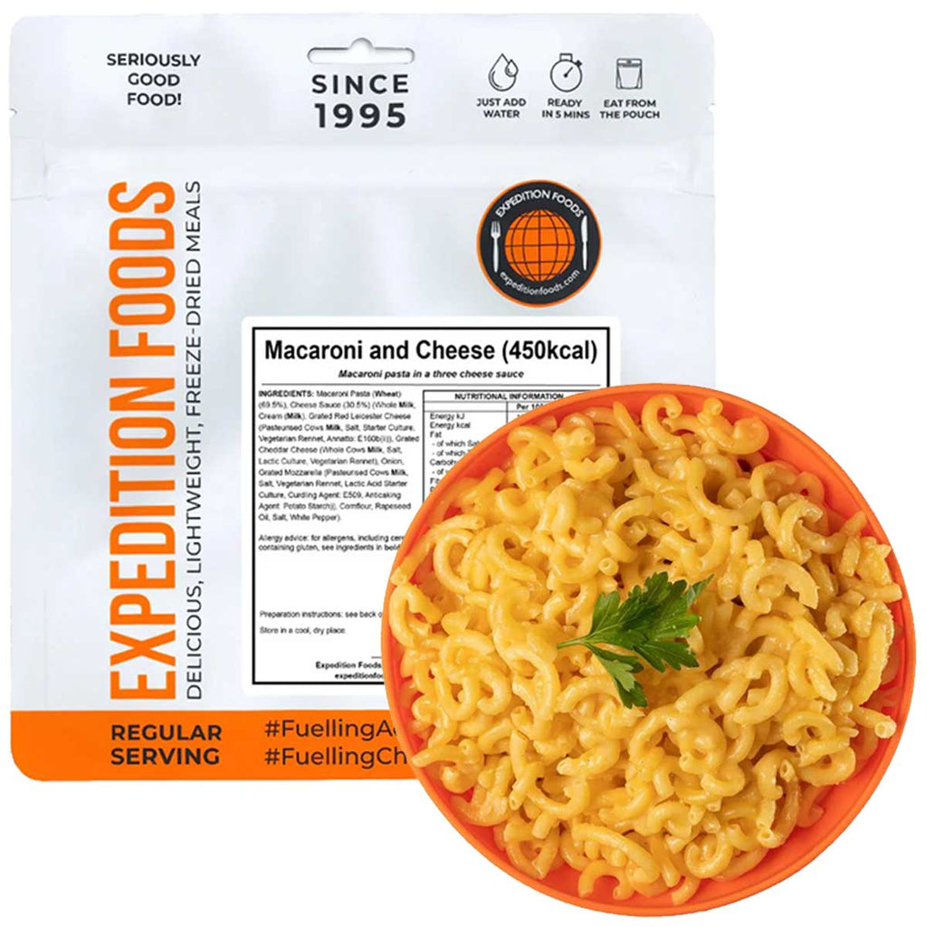 Expedition Foods Freeze-Dried Macaroni and Cheese 450kcal