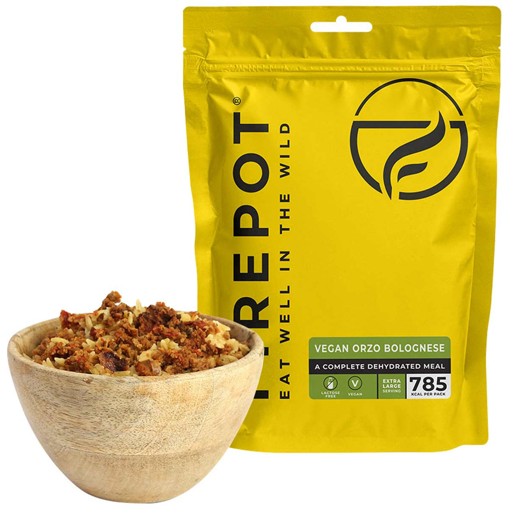 Firepot Dehydrated Meal Vegan Orzo Bolognese | Military Kit