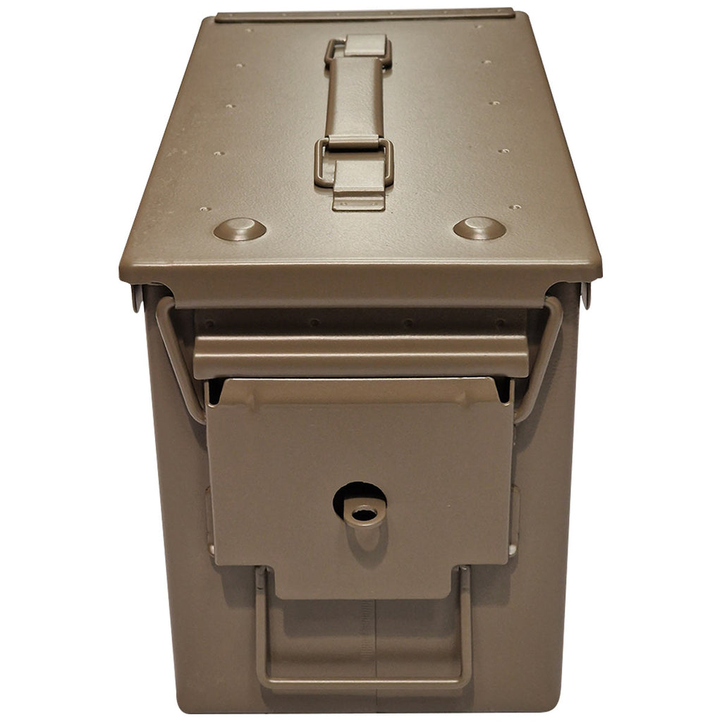 NATO M2A1 50 Cal Steel Ammo Box Desert Tan - Free Delivery | Military Kit