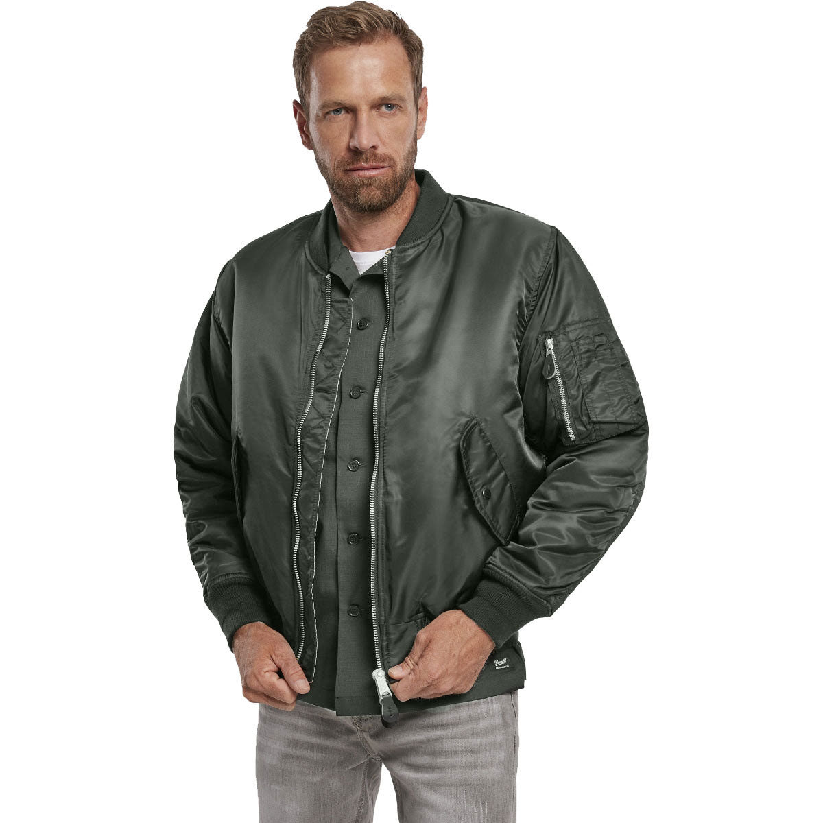 Brandit MA1 Bomber Flight Jacket Anthracite - Free Delivery | Military Kit