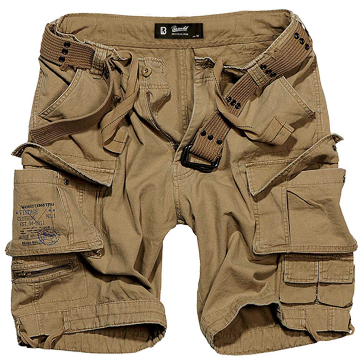 Brandit Savage Vintage Shorts Beige - Free Delivery | Military Kit