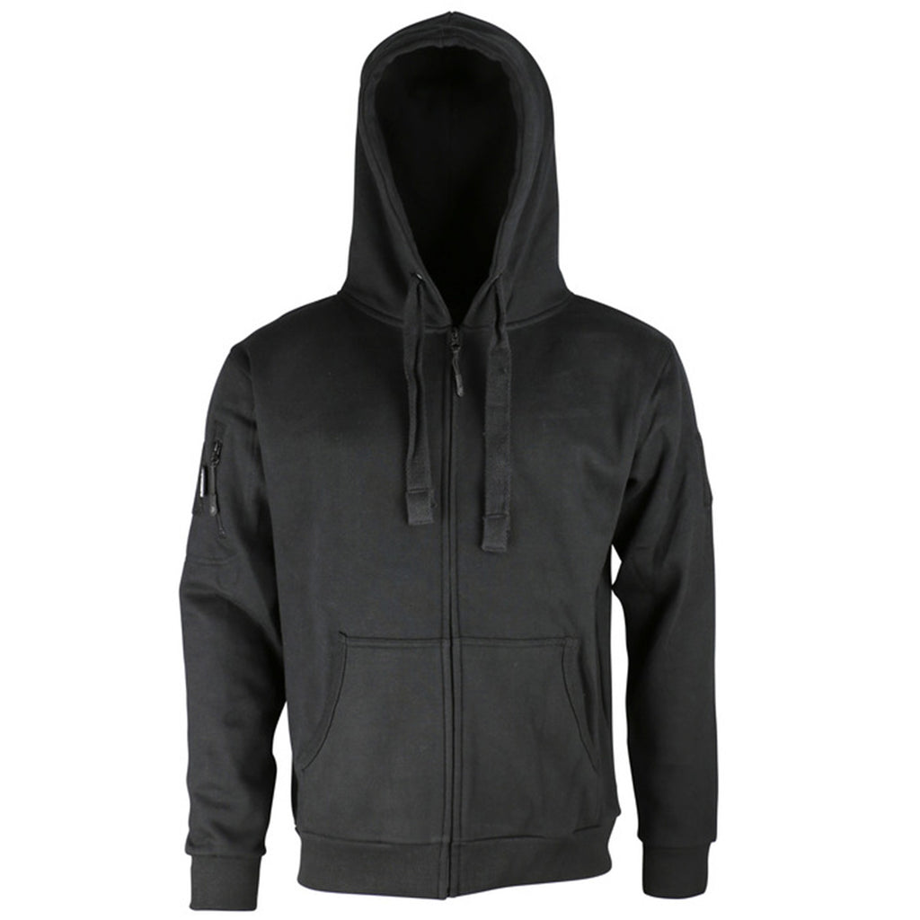 Kombat Spec-Ops Zipped Hoodie Black - Free Delivery | Military Kit