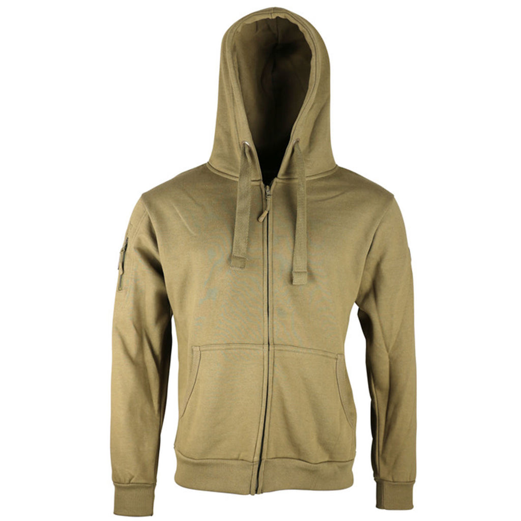 Kombat Spec-Ops Zipped Hoodie Coyote - Free Delivery | Military Kit