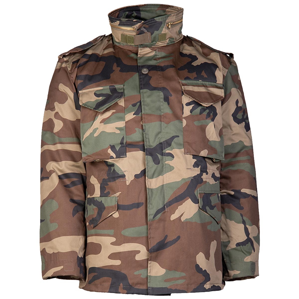 Mil-Tec Classic M65 Field Jacket with Liner Woodland Camo | Military Kit