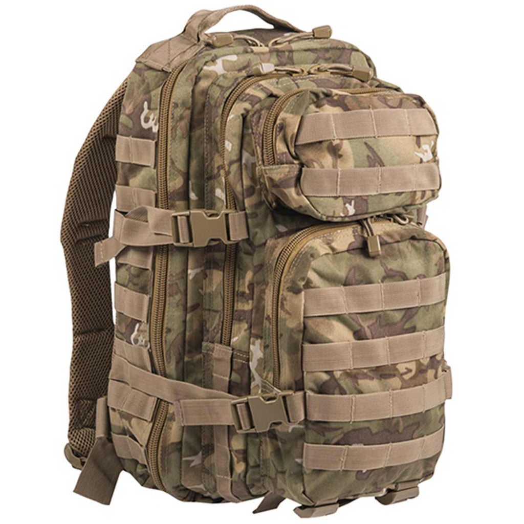 Mil-Tec MOLLE Assault Pack 20L Woodland Arid | Military Kit