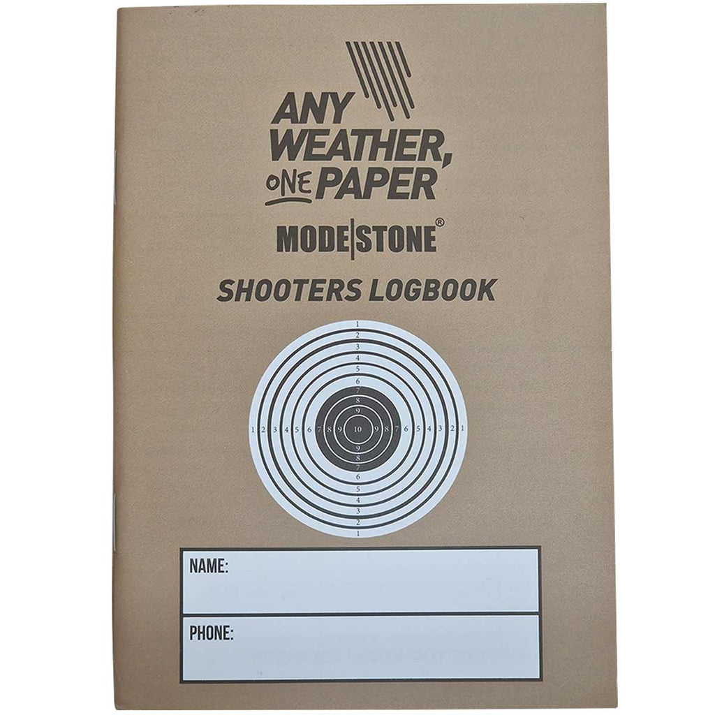 Modestone Shooters Waterproof Logbook A6 Tan | Military Kit