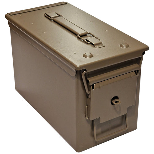 NATO M2A1 50 Cal Steel Ammo Box Desert Tan - Free Delivery | Military Kit