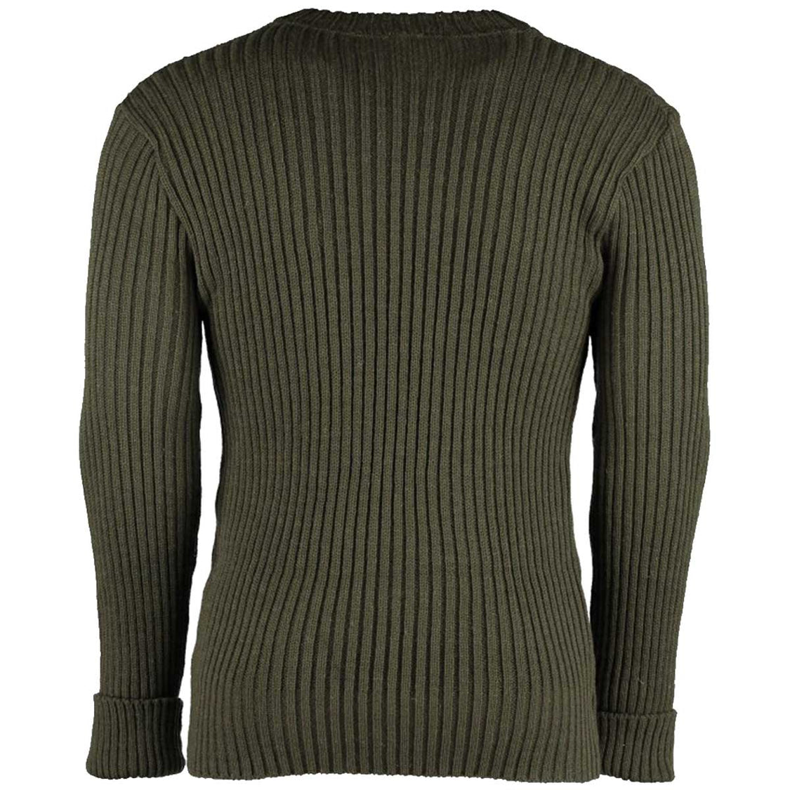 Crew Neck Woolly Pully Army Jumper Olive Green | Military Kit