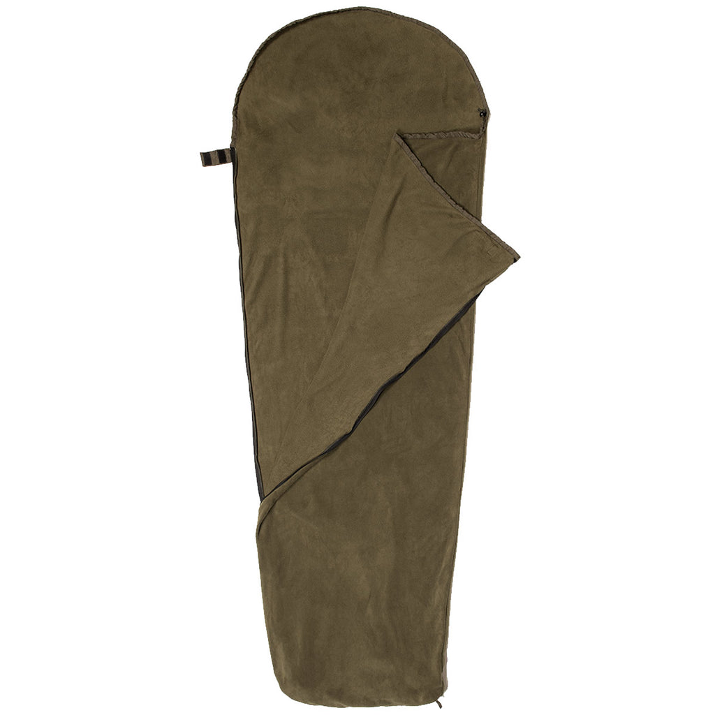 Snugpak Fleece Sleeping Bag Liner with Zip Olive | Military Kit