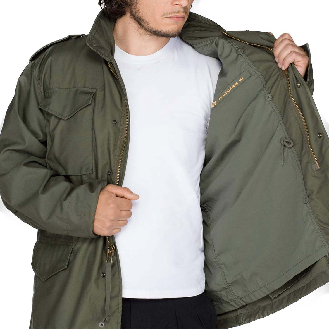 Alpha Industries M65 Field Jacket Olive Green | Military Kit