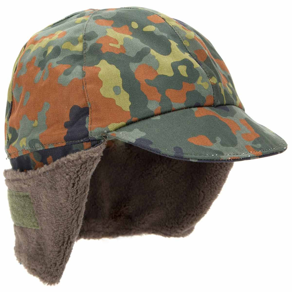 German Army Surplus Winter Cap Flecktarn Camo | Military Kit