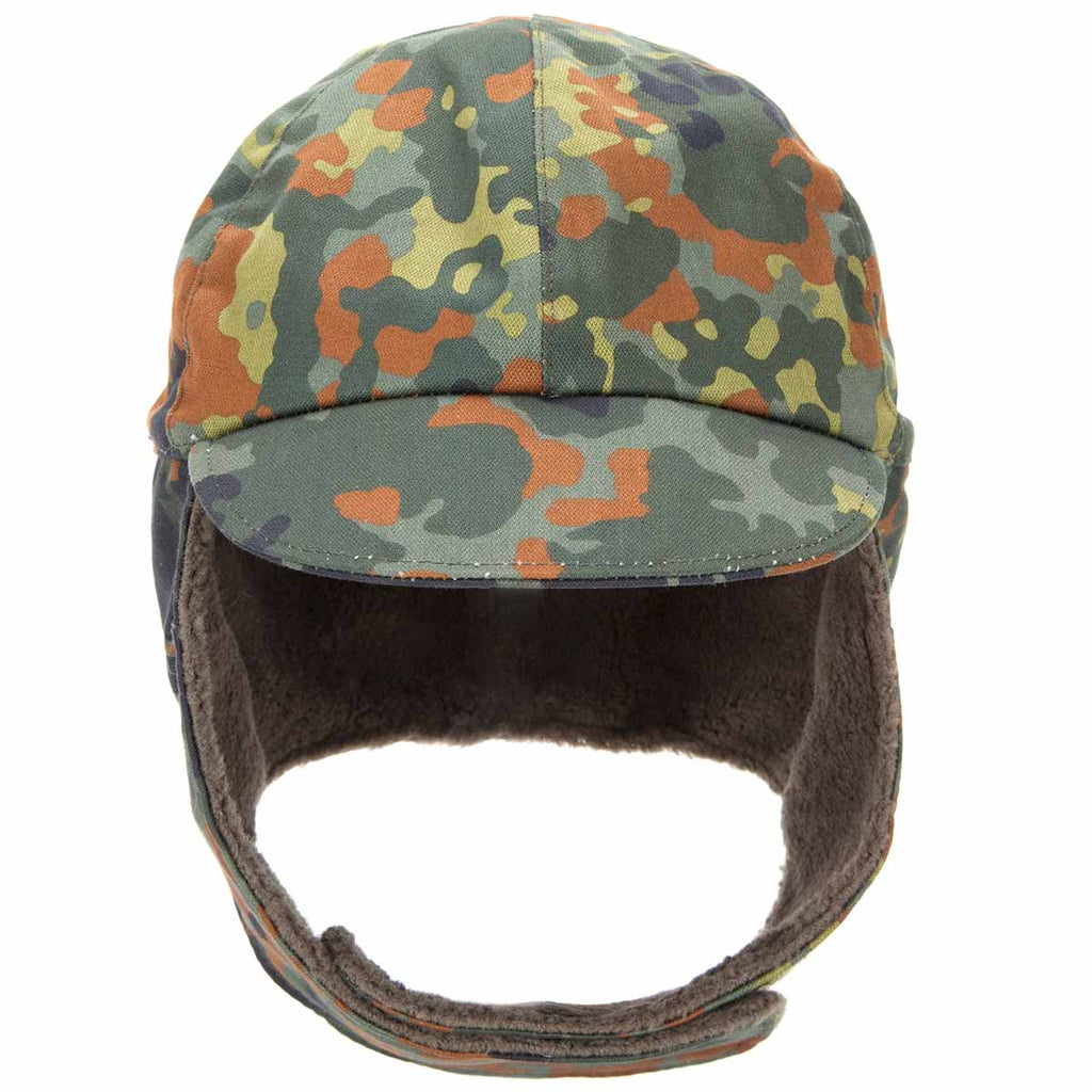 German Army Surplus Winter Cap Flecktarn Camo | Military Kit