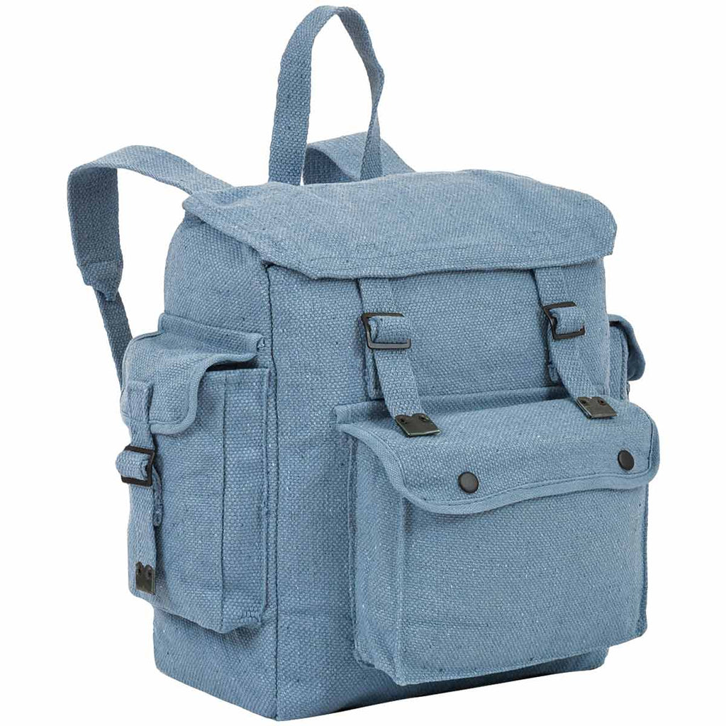 Highlander Canvas Webbing Pocketed Backpack RAF Blue | Military Kit