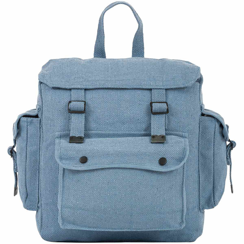 Highlander Canvas Webbing Pocketed Backpack RAF Blue | Military Kit