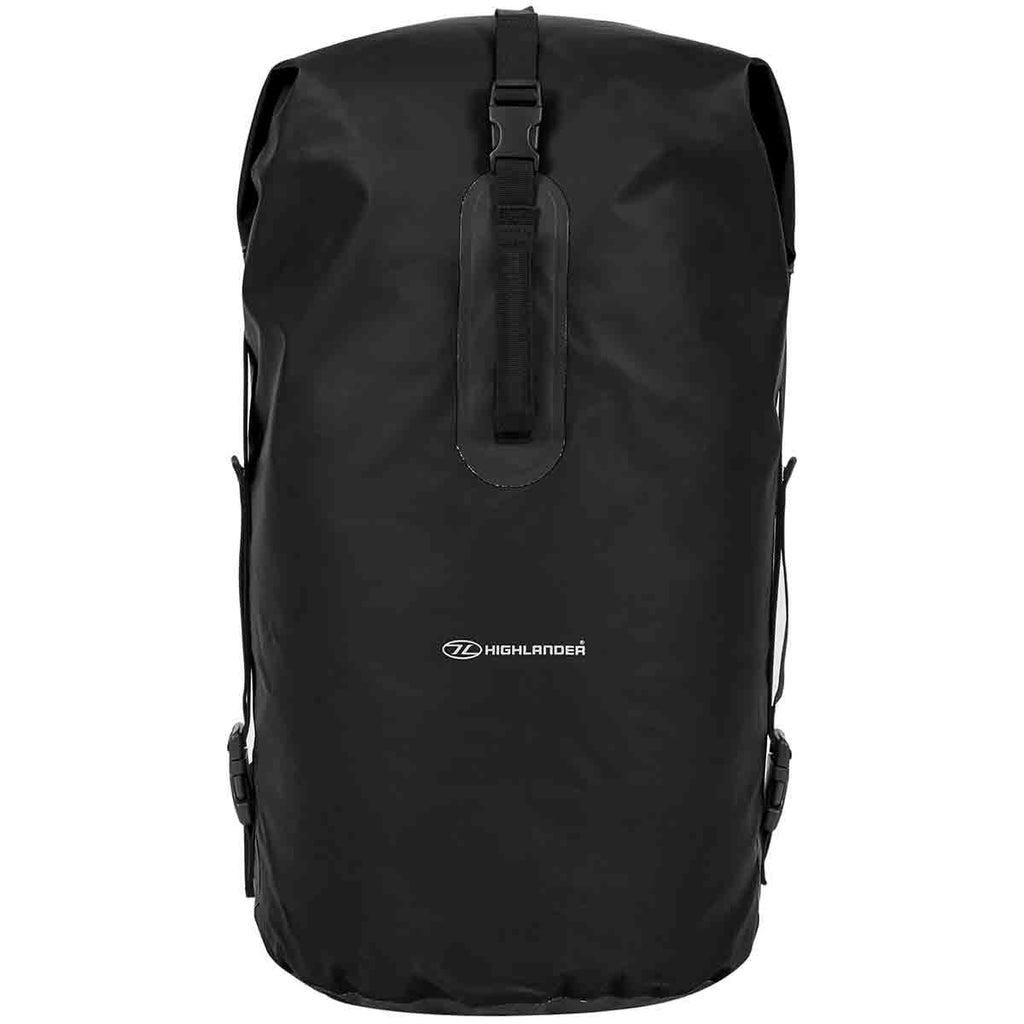 Highlander Troon 70L Waterproof Duffle Bag Black | Military Kit