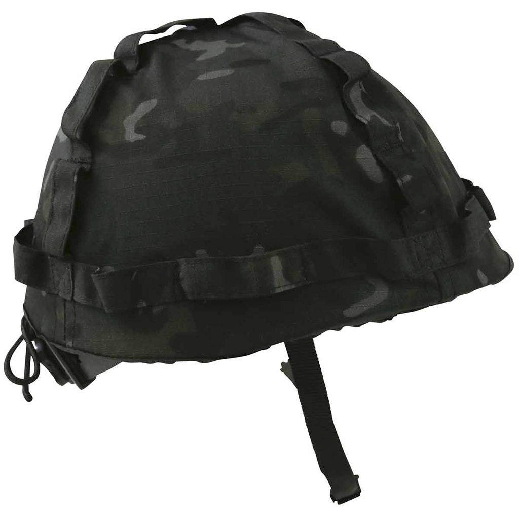 M1 Army Helmet Black Camo Cover - Free Delivery | Military Kit