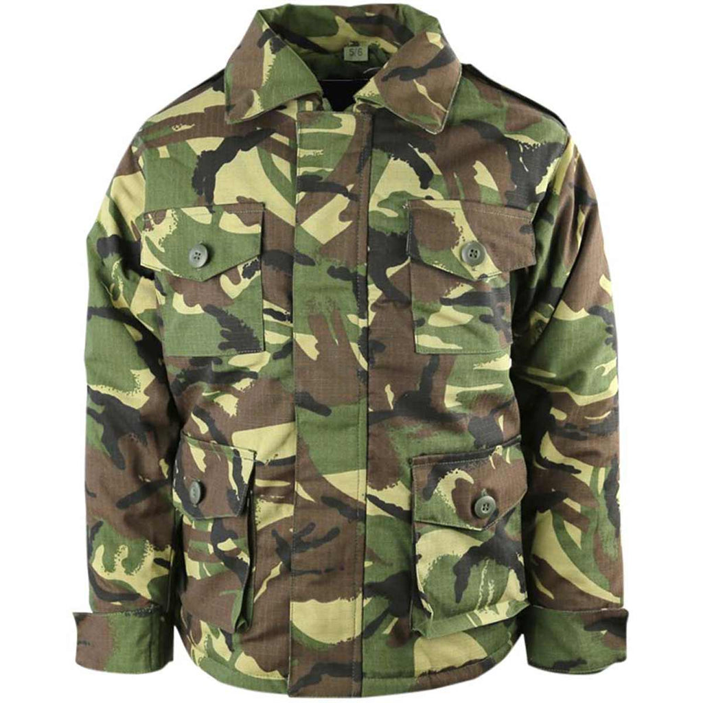 Kids British Army DPM Camo Combat Jacket - Free Delivery