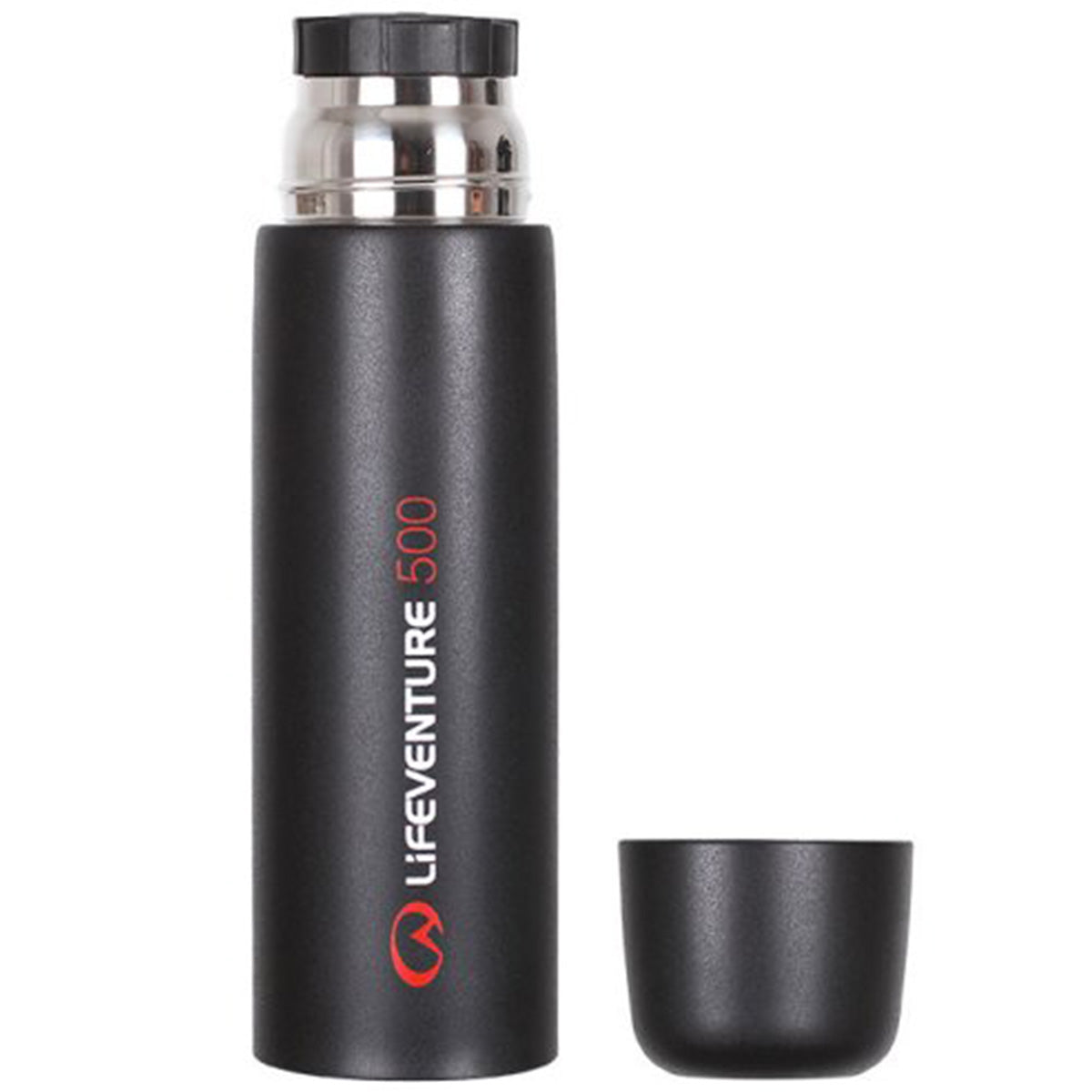 Lifeventure TiV Vacuum Flask Black 500ml - Free Delivery