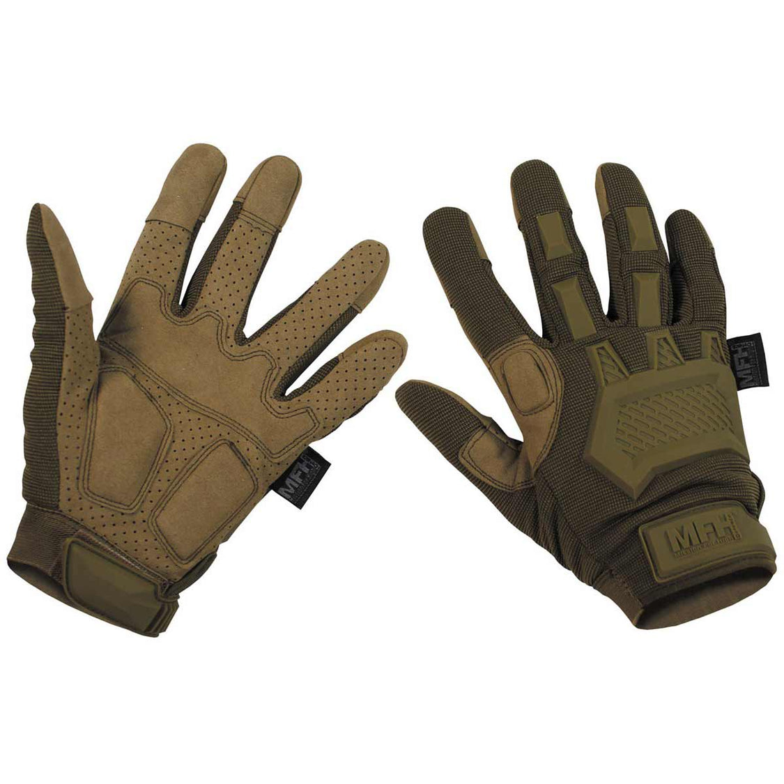 MFH Action Tactical Gloves Coyote Tan - Free UK Delivery | Military Kit
