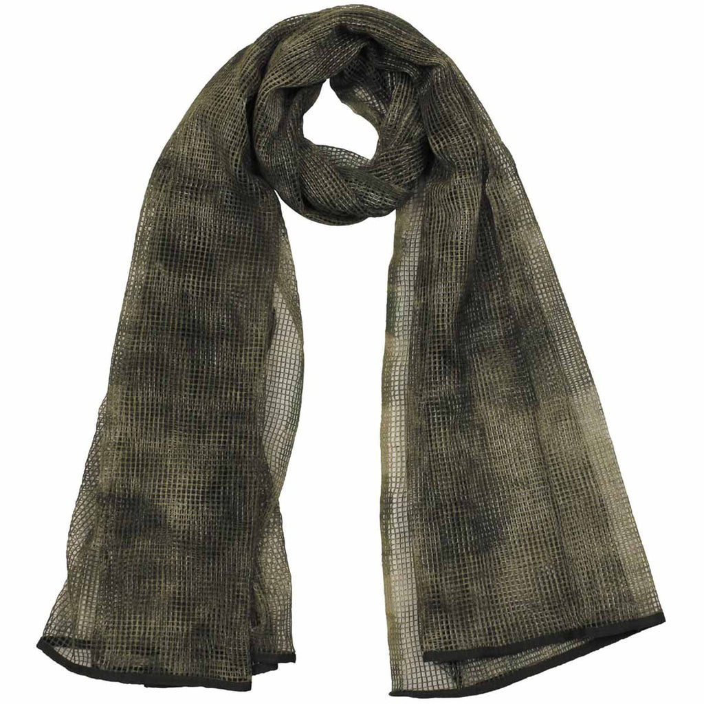 MFH Scrim Net Scarf Polyester HDT Camo Green | Military Kit