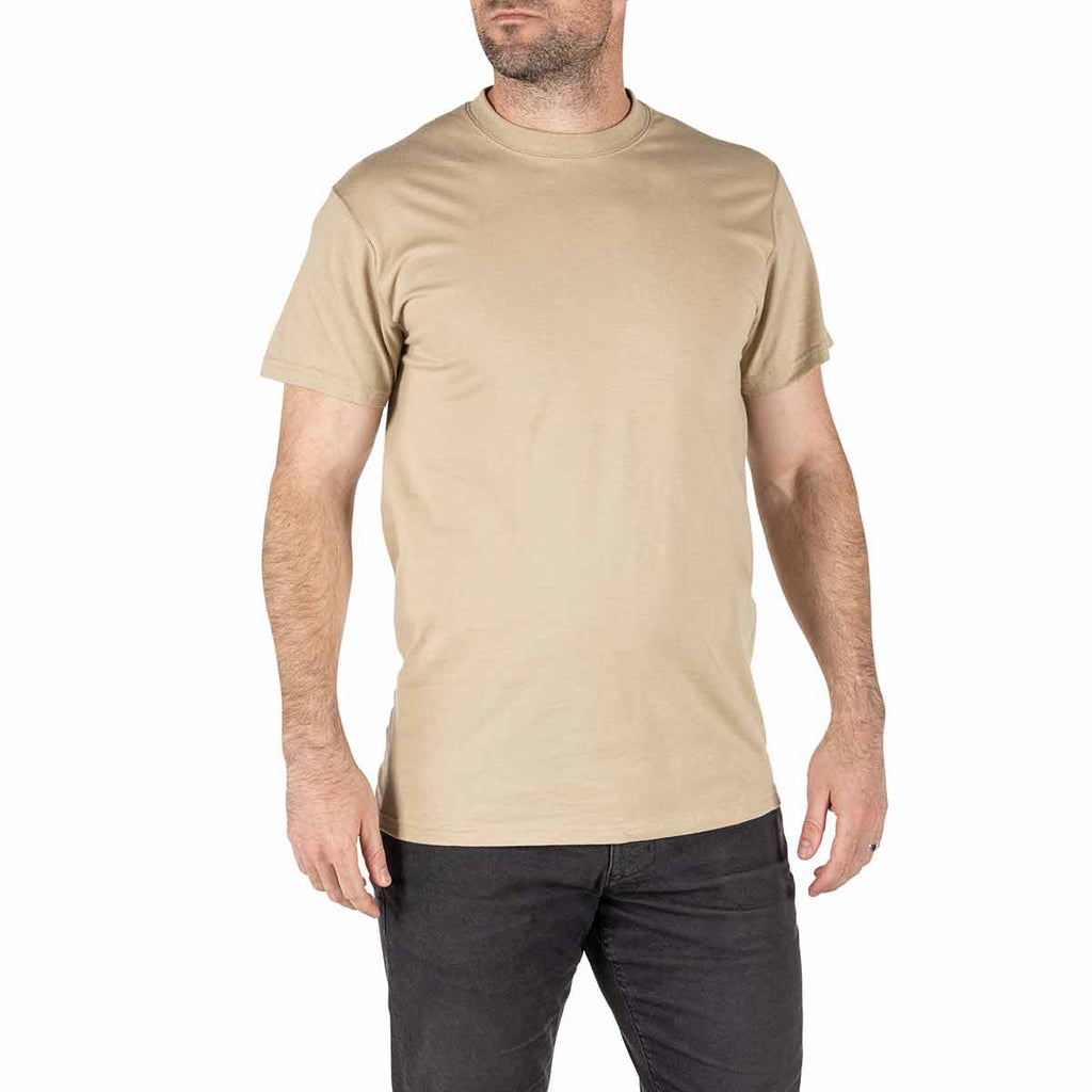 5.11 Utili-T Crew T-Shirts 3-Pack ACU Tan - Free Delivery | Military Kit