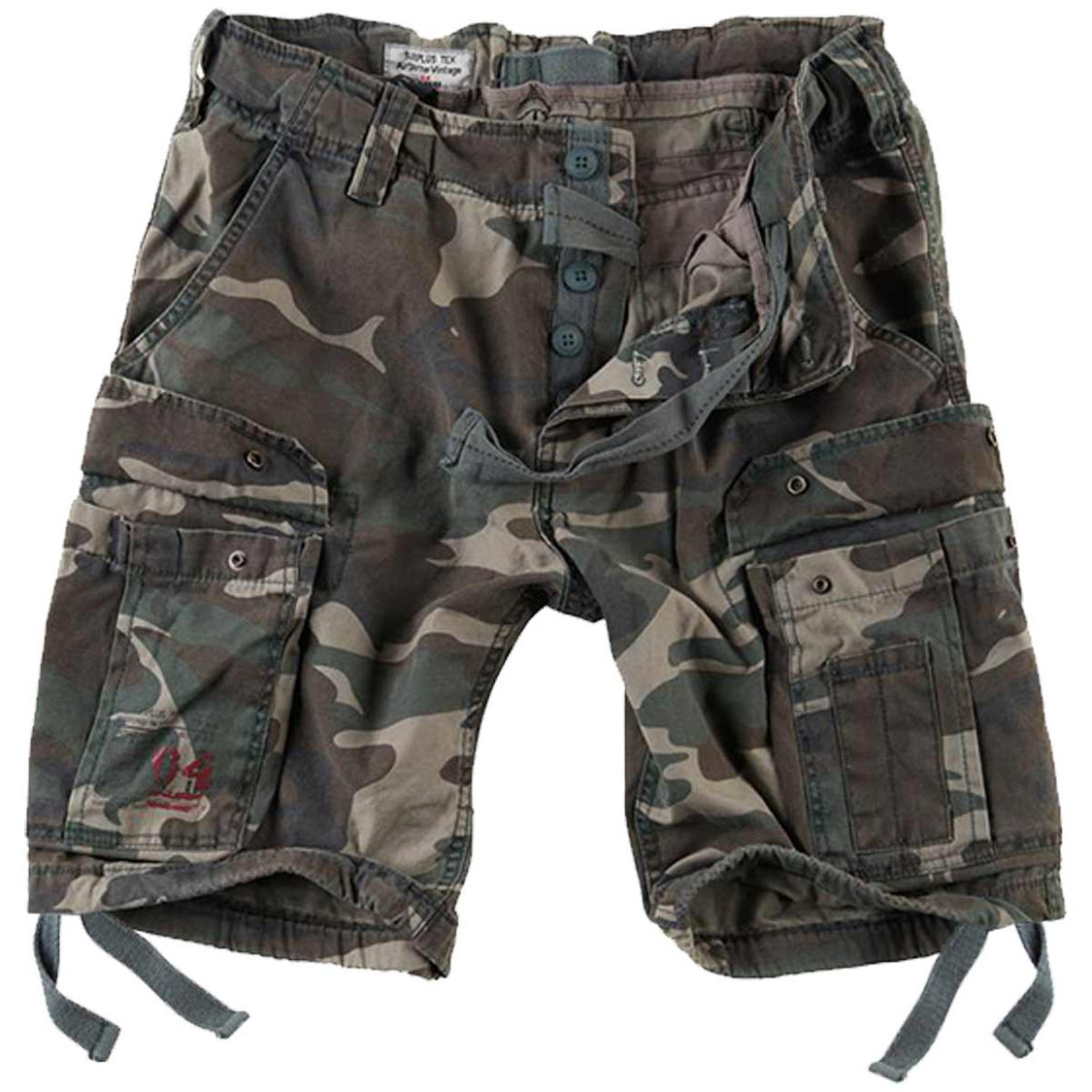 Surplus Airborne Vintage Shorts Woodland Camo - Free Delivery ...